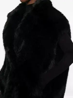 STAND STUDIO Kinley Faux-fur Sleeveless Coat
