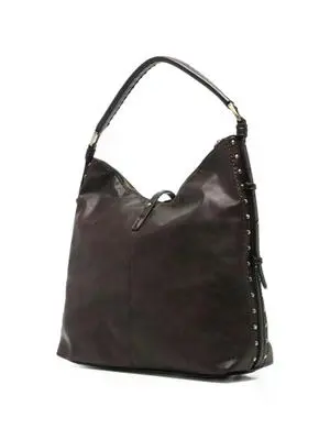 CAFÈNOIR Stud-embellished Braided-handle Tote Bag