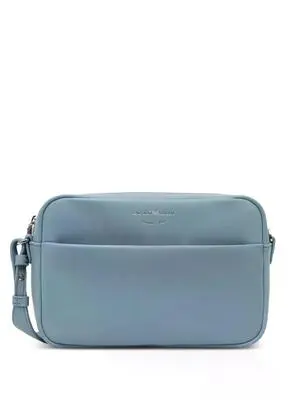 Emporio Armani Logo-print Shoulder Bag - Blue