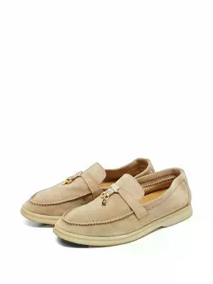 Loro Piana Summer Walk Loafers - Neutrals