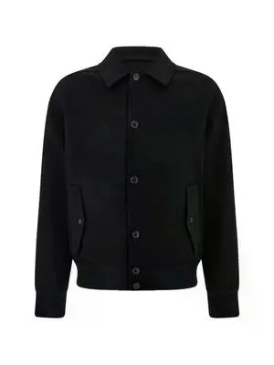 FERRAGAMO Wool And Cashmere Blouson - Black
