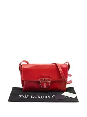 Prada City Leather Flap Shoulder Bag