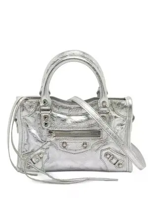 Balenciaga Nano Le City Tote Bag - Silver