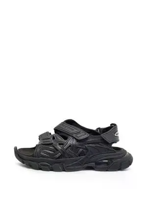 Balenciaga Track Slingback Sandals - Black