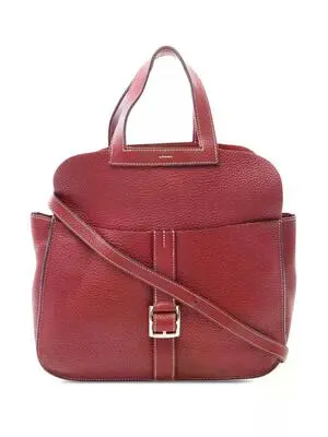 Hermès 2014 Taurillon Clemence Halzan 31 Satchel - Red