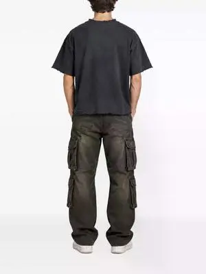 WARMAN Graphic-print Distressed T-shirt