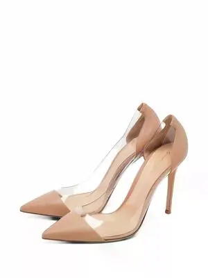 GIANVITO ROSSI Plexi Point-toe Heeled Pumps