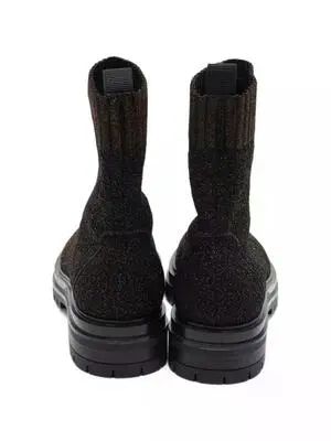 GIANVITO ROSSI Torrance Knitted Ankle Boots