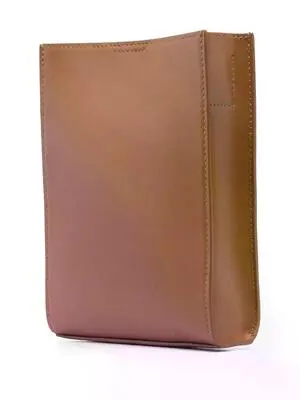 JIL SANDER Logo-lettering Leather Shoulder Bag