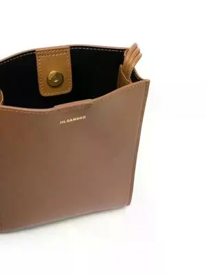 JIL SANDER Logo-lettering Leather Shoulder Bag