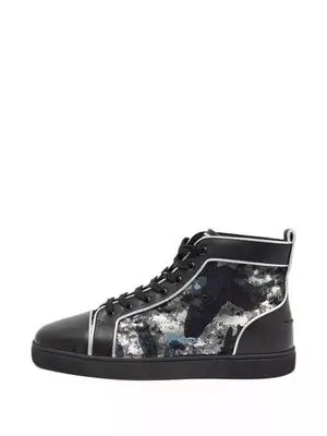 CHRISTIAN LOUBOUTIN Louis Orlato High-top Sneakers - Black