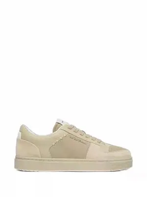 Emporio Armani Panelled Lace-up Sneakers - Neutrals