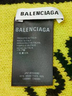 Balenciaga All-over Logo Reversible Scarf