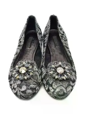 Dolce & Gabbana Vally Crystal-embellished Ballet Flats
