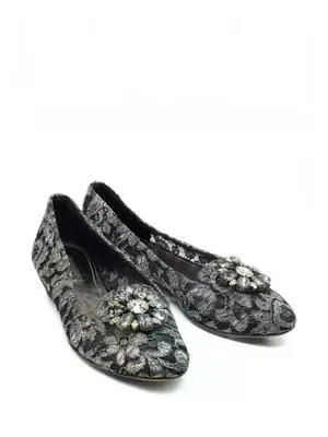 Dolce & Gabbana Vally Crystal-embellished Ballet Flats