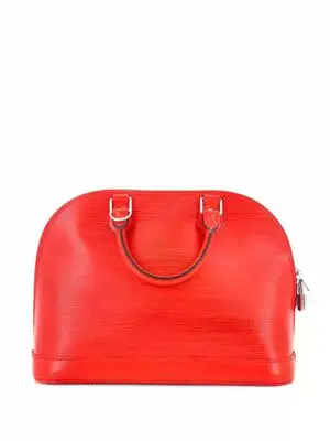 LOUIS VUITTON Alma Handbag Epi Leather Pm Satchel - Red