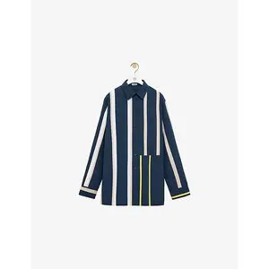Loewe Striped Long-sleeve Cotton Shirt - Multicolor