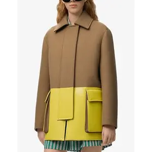 Loewe Contrast Long-sleeve Wool Jacket