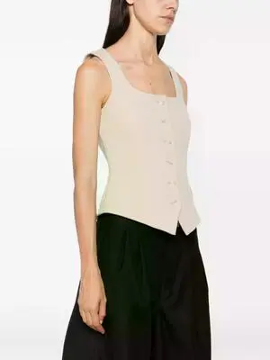 MANUEL RITZ Button-up Square-neck Waistcoat