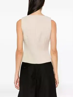 MANUEL RITZ Button-up Square-neck Waistcoat
