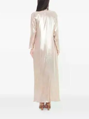 TESSITURA BODY COUTURE Metallic-effect Maxi Dress