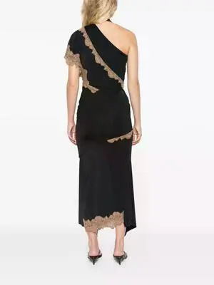 DE LA VALI Cosima Ss Satin Maxi Dress