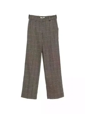 Maje Herringbone Checked Trousers