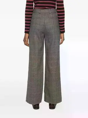 Maje Herringbone Checked Trousers