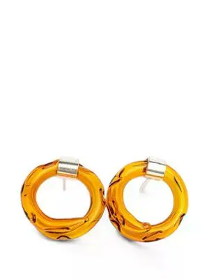 SALVÁREA Glass Earrings - Orange