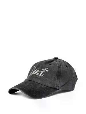 AVAVAV Stonewash Rhinestone-embellished Cap