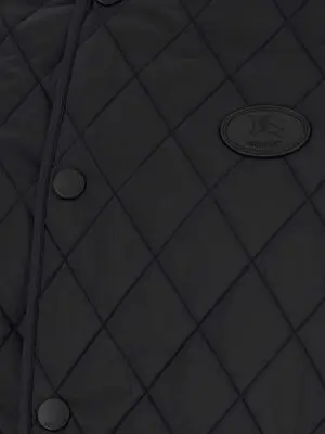 Burberry Quilted And Padded Equestrian Knight Logo Bomber Jacket
