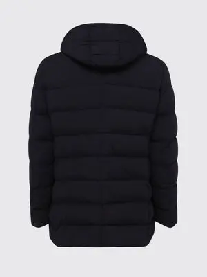 MOORER Double-breasted Quilted Down Jacket With High Collar And Hood
