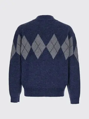 COOR Argyle Wool And Alpaca-blend Zip-up Cardigan - Blue