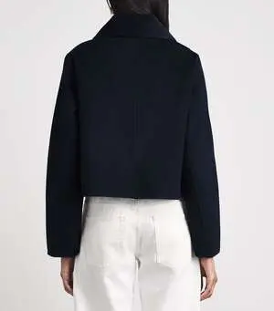 Claudie Pierlot Wool-blend Corduroy-collar Jacket