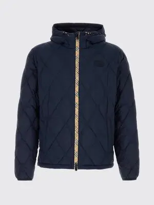 Burberry Hooded Quilted Nylon Down Jacket With Ekd Logo
