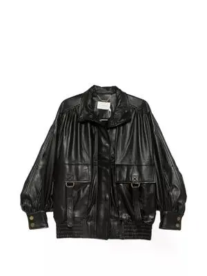 Zimmermann Valiant Leather Bomber Jacket