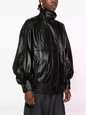 Zimmermann Valiant Leather Bomber Jacket