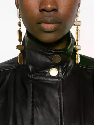 Zimmermann Valiant Leather Bomber Jacket