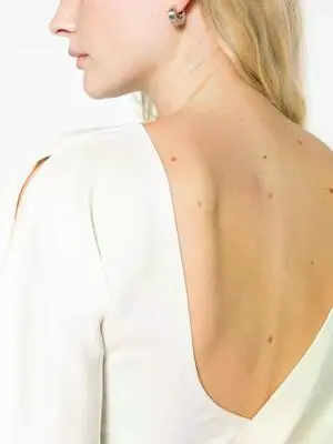 ENTIRE STUDIOS Odeon Draped Top Cream - White