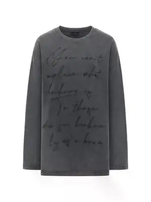 HAIKURE Embroidered Long-sleeve T-shirt