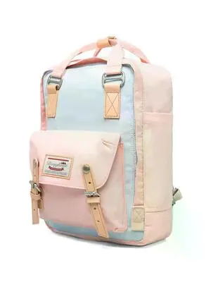 DOUGHNUT Two-tone Buckled Backpack