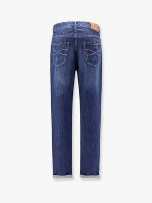 Brunello Cucinelli Traditional Fit Light Denim Jeans