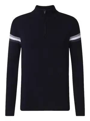 Fusalp Wengen Iv Wool Half-zip Sweater - Blue