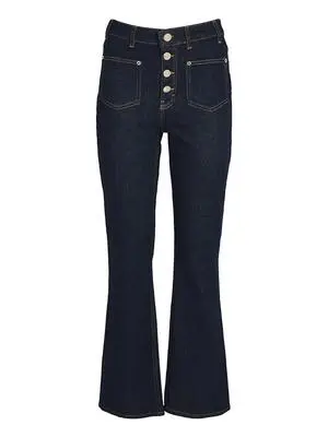 Maje Patch-pockets Straight-leg Jeans - Blue