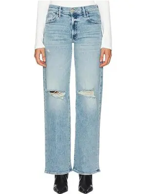 MOTHER The Mid Rise Maven Sneak Jeans - Denim-light