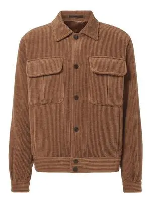 Giorgio Armani Wool And Cashmere Velvet Blouson - Brown