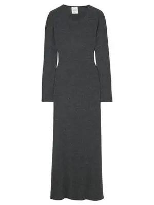 LESET Lauren Stretch-jersey Maxi Dress - Gray
