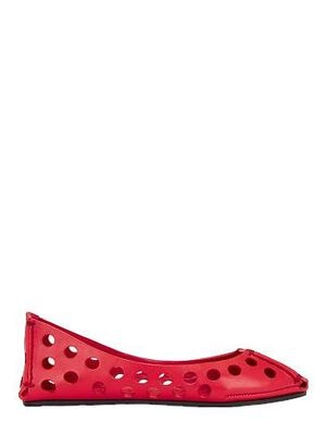 Alaïa Leather Ballet Flat - Laque