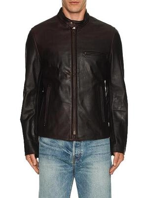 SCHOTT Nyc Cafe Racer Jacket - Brandy