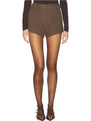 Line & Dot Dockers Micro Shorts - Brown